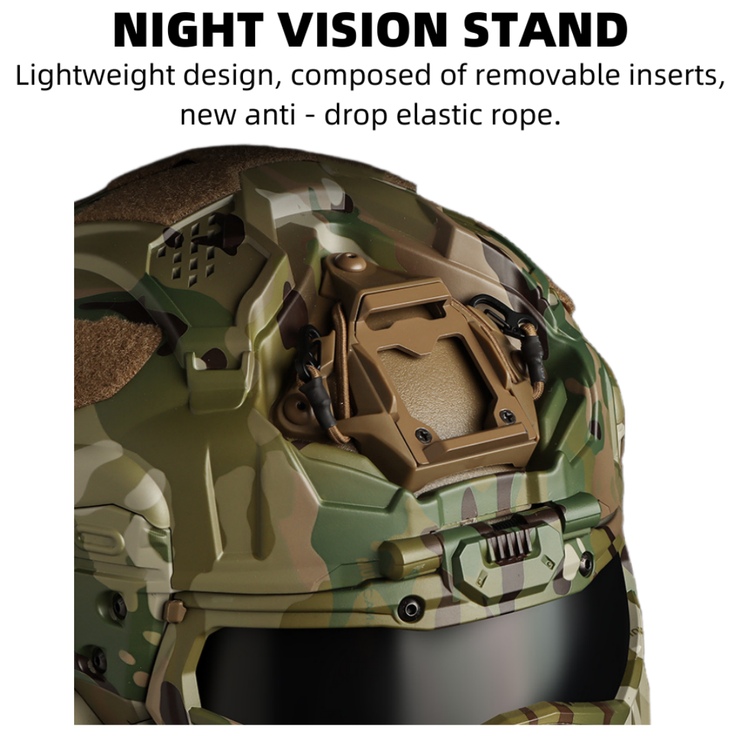 Tactical Assault Helmet II with Mask Headset Anti-Fog Fan NV Stand ...