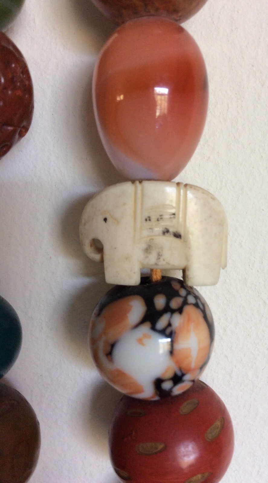 Meiji 95 Japanese Ojime Beads Carved Porcelain Laquer Amber Double Mask ...