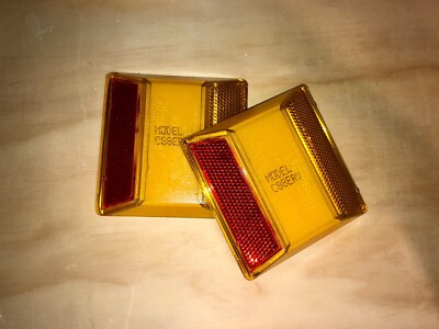 Reflective Road Pavement Marker, Yellow/Red, Stimsonite, Road Parking ...