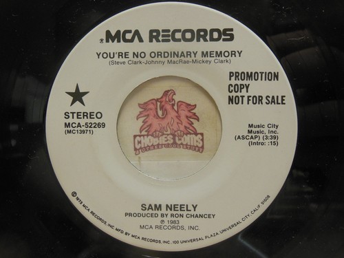Promo! Sam Neely – You're No Ordinary Memory / Same, 45 RPM VG (1N) | eBay