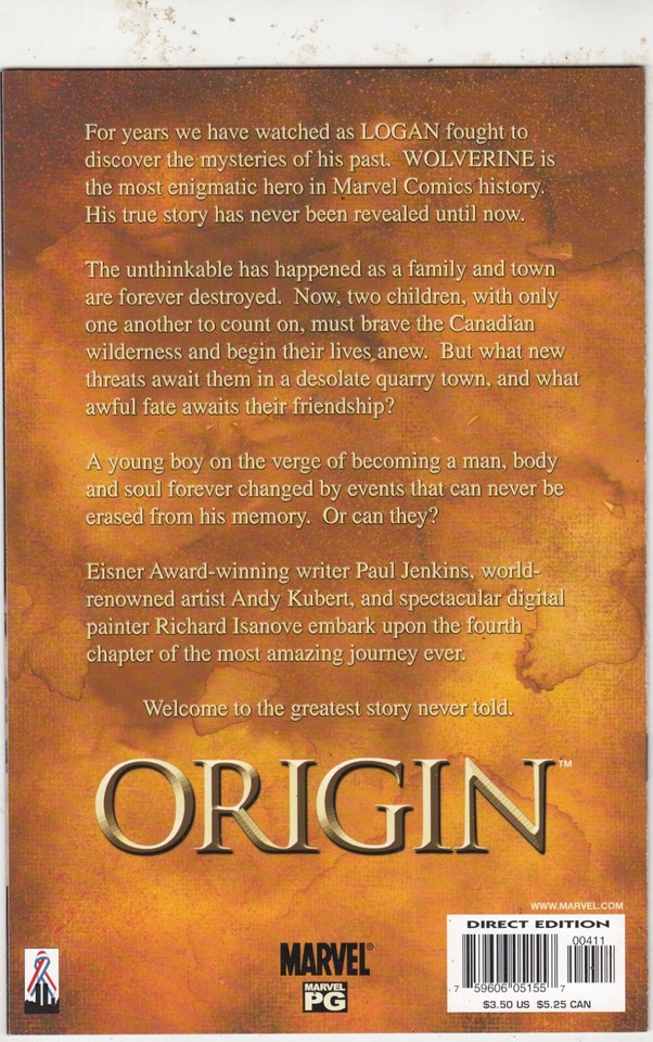 ORIGIN #IV OF VI VF WOLVERINE APP. | eBay