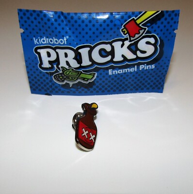 Kidrobot Pricks Enamel Pins Single Bottle Brown New | eBay