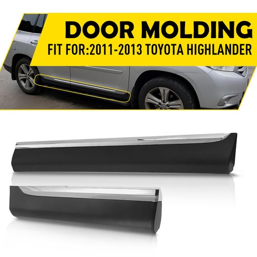 For 11-2013 Toyota Highlander Lower Door Trim Molding Front Rear ...
