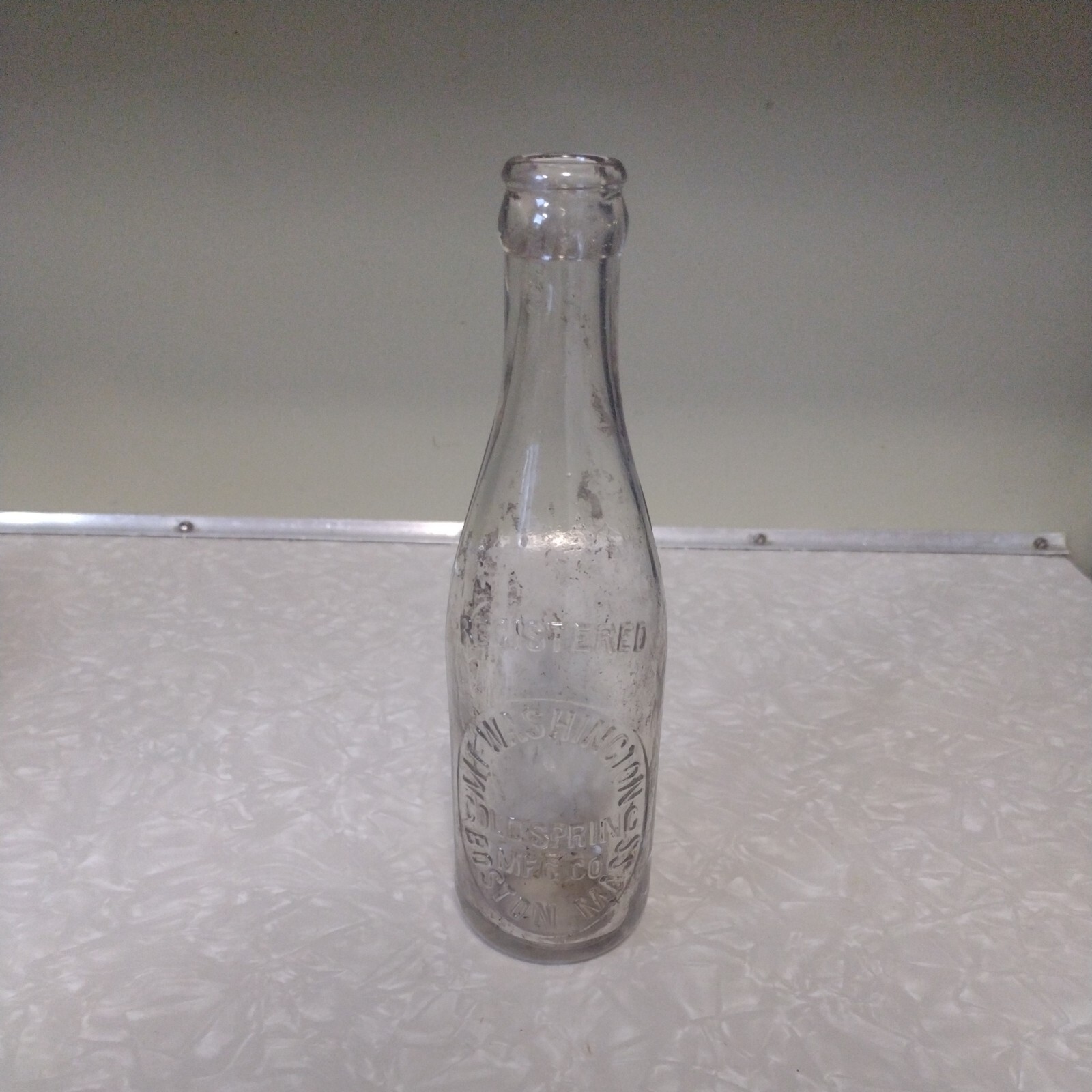 Old MT. WASHINGTON (N.H. ?) COLD SPRING MFG CO BOSTON SODA Clear BOTTLE ...