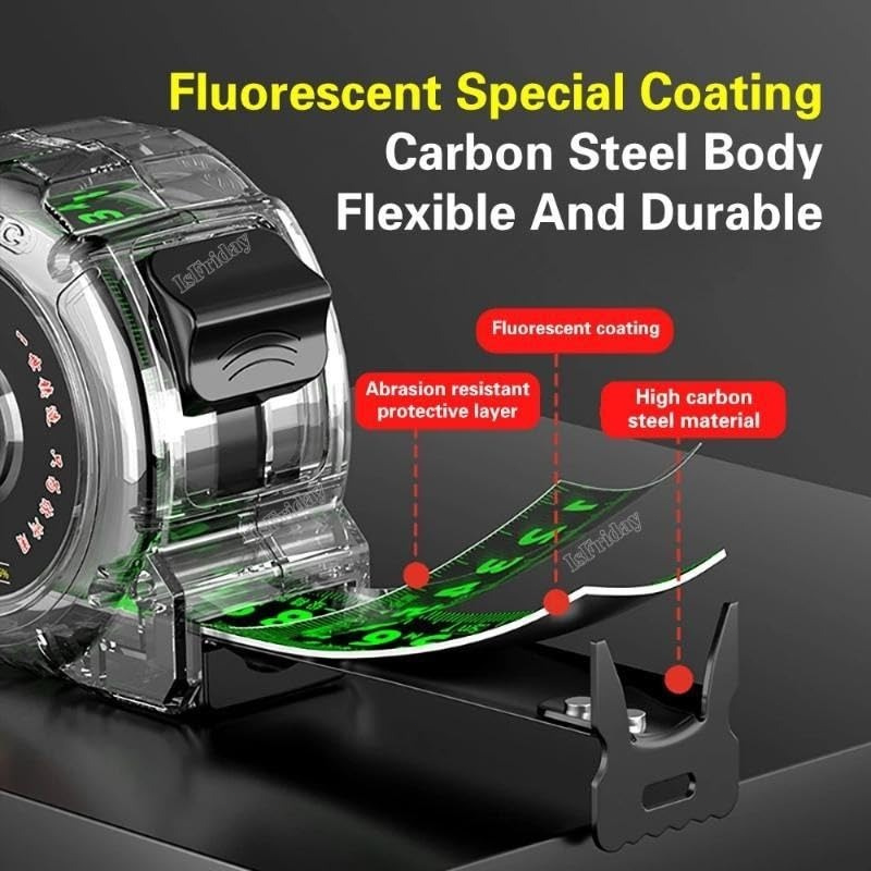 Heavy-Duty 5M Measuring Tape – Clear & Accurate Metric Scale, 25mm Wide ...