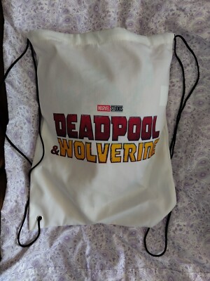 Marvel Deadpool & Wolverine Drawstring Backpack Travel Bag Student ...