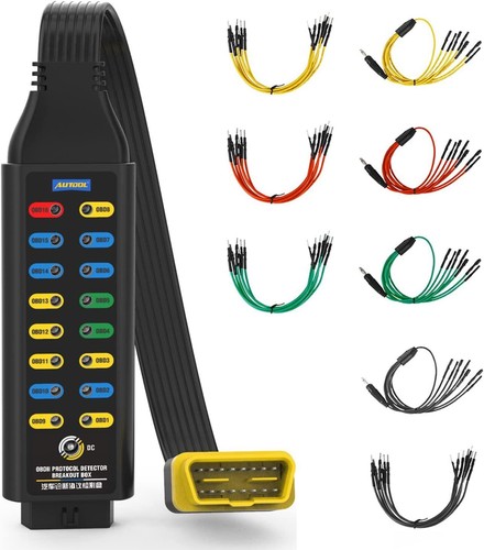 OBD2 Breakout Box OBDII Protocol Detector for Monitoring 16-Pin CAN ...