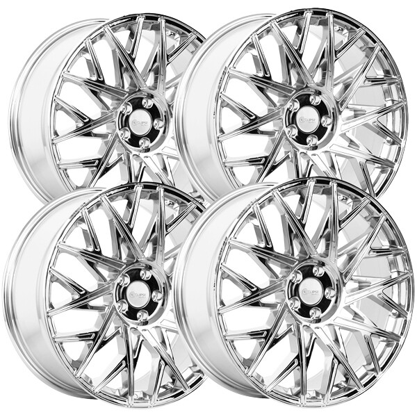 (Set of 4) Eclipse 101 22x9 5x120 +38mm Chrome Wheels Rims 22" Inch | eBay