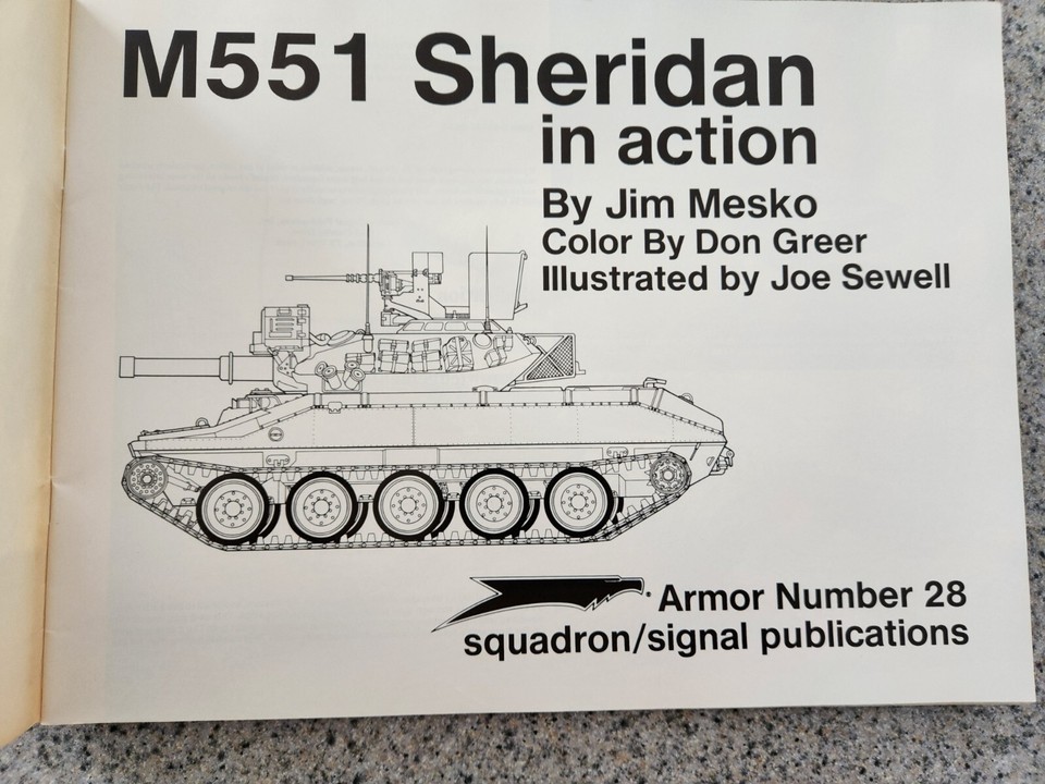 Vintage Squadron Signal Armor #28 M551 SHERIDAN in action #2028 | eBay