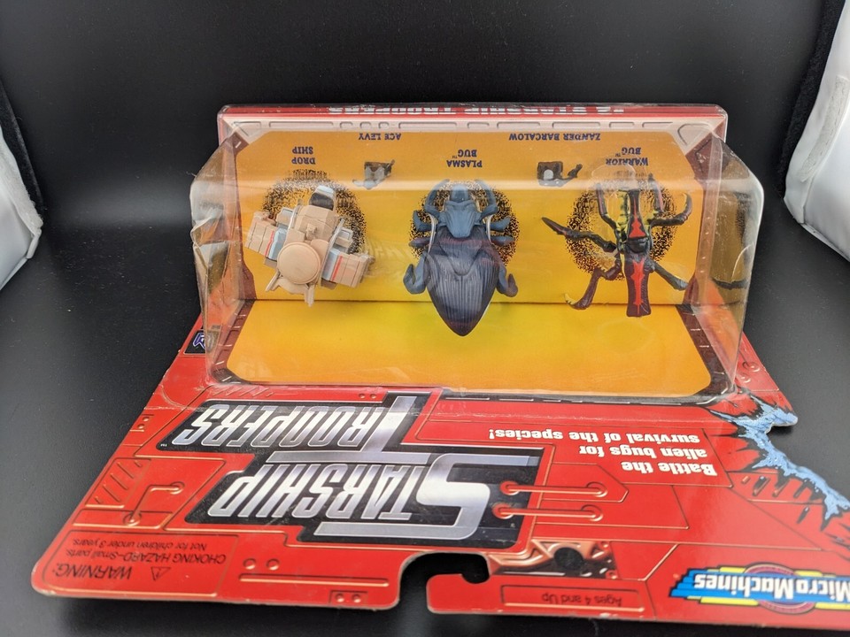 Starship Troopers Micro Machines 1, 2, 3 box Trooper, Warrior Bug, Ship ...