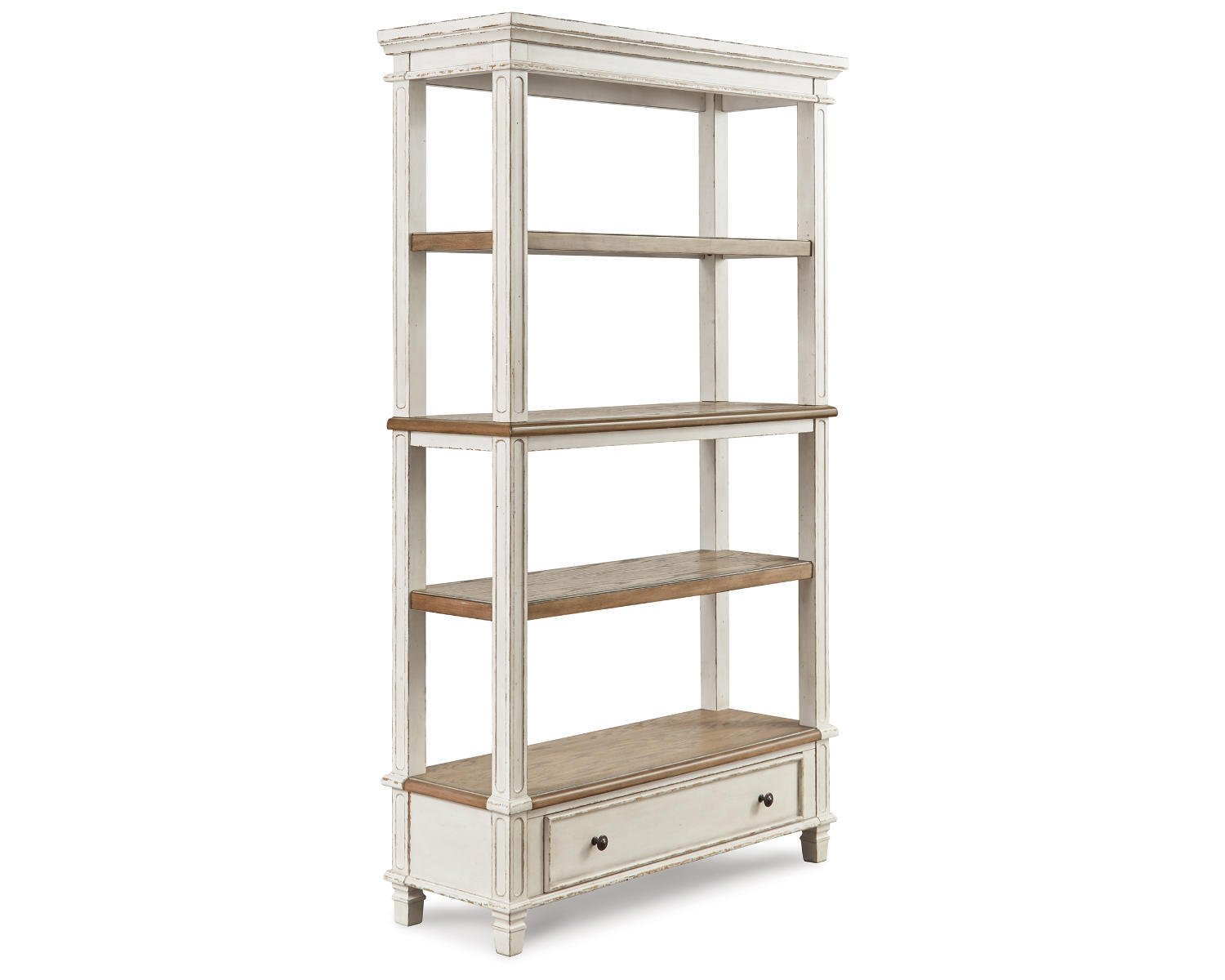 Signature Design by Ashley Casual Realyn 75" Bookcase Brown/White ...
