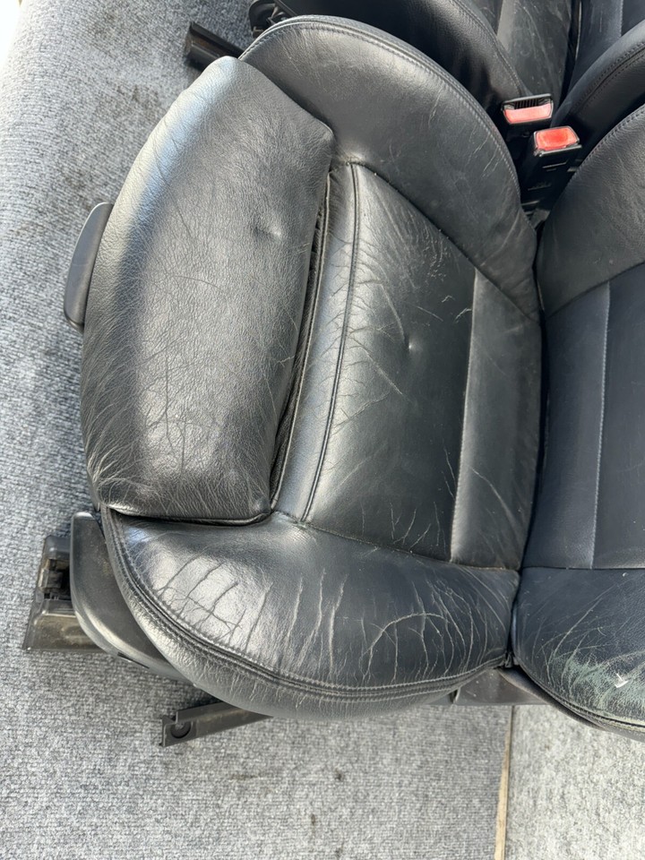 BMW E46 Convertible Front and Rear Sport Heated Seats Black Assembly ...