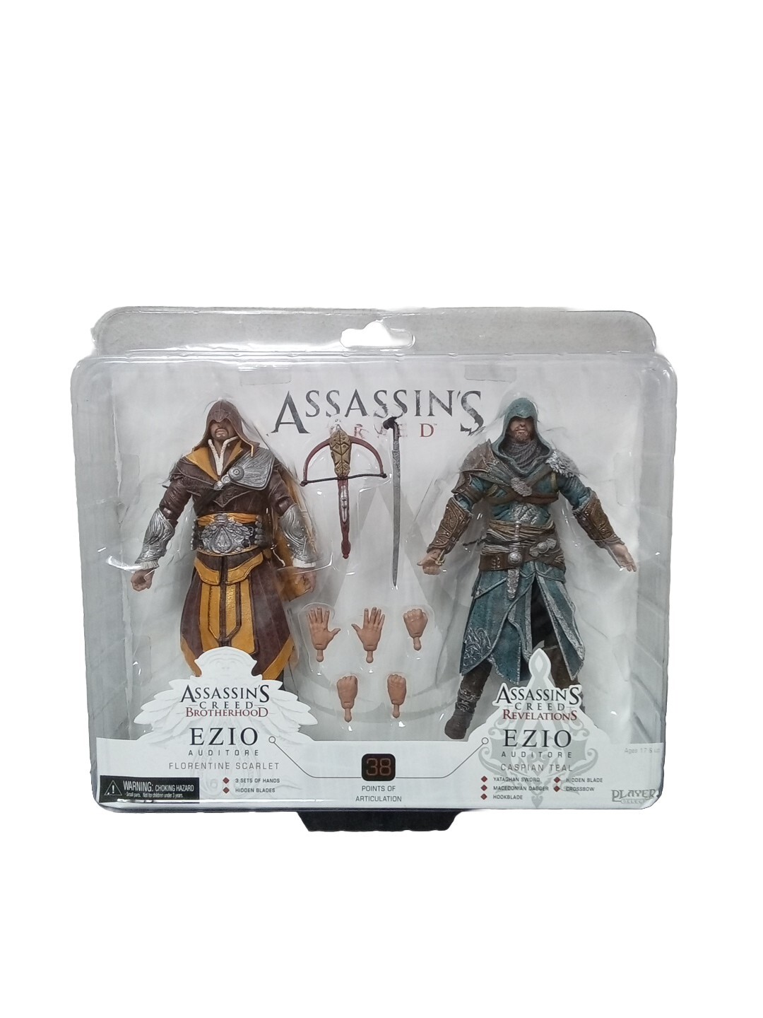 New NECA Assassin's Creed 2-Pack Ezio Florentine & Ezio Caspian Teal ...