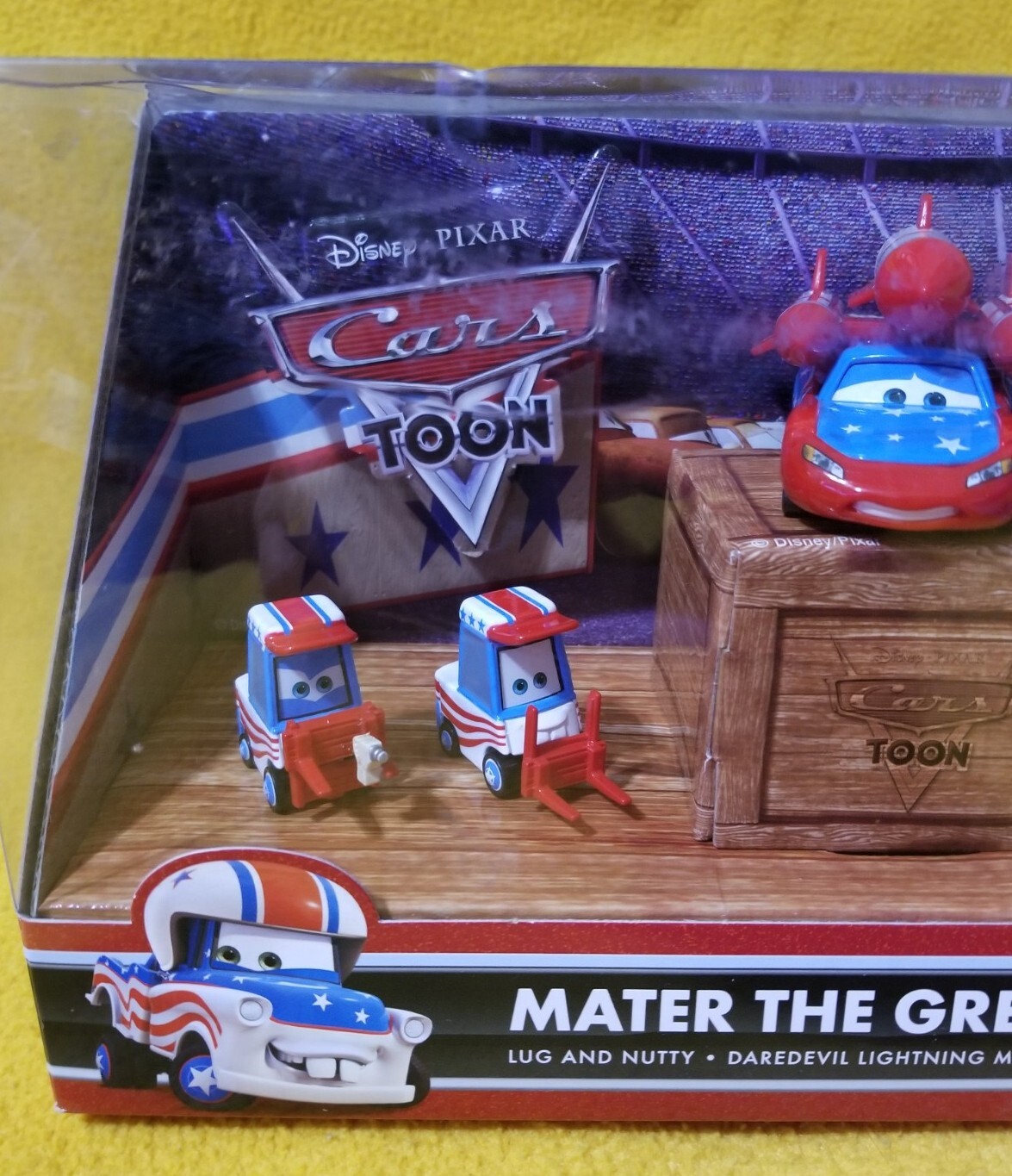 Disney Pixar Cars Mater the Greater 4-Pack Lug Nutty Tooth Vendor ...