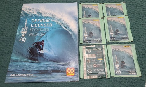 PANINI WSL World Surf League Sticker Album empty BRAZIL 2021 + 6 packs ...