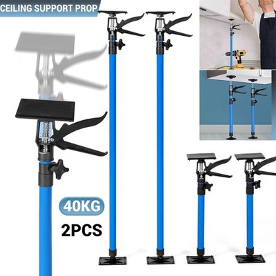 2x DRYWALL PLASTERBOARD BUILDER CEILING EASY SUPPORT PROP 115-290CM ...