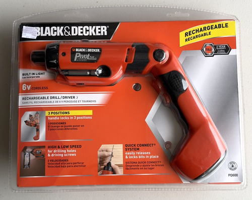 BLACK+DECKER PD600 Pivot Plus Drill Driver for sale online | eBay