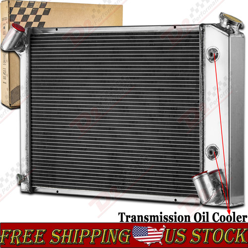4 Row Aluminum Radiator For 1966 1967-1968 Chevy Corvette Big Block 7 ...