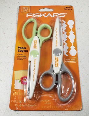 Fiskars Paper Edgers 2 Pack Ripple & Victorian Cuts NIP | eBay