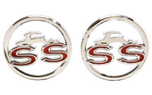 Trim Parts 2252 1963 Chevrolet Impala SS Rear Quarter Panel Emblem Set ...
