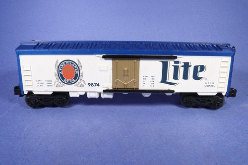 Lionel O Scale Miller Lite Beer Advertising Reefer Boxcar 9874 | eBay