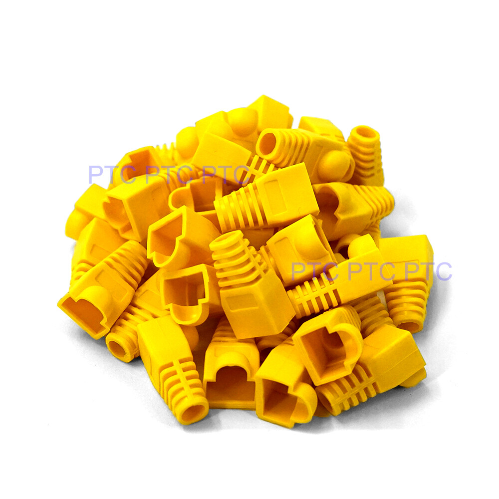 Cat6 Cat5 Ethernet RJ45 Plug Multi color RJ45 Connector cover boots ...