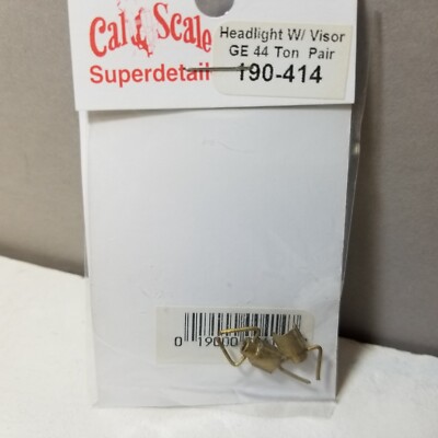 Headlight with Visor Brass GE 44 Tonner Model Railroad Cal Scale Part ...