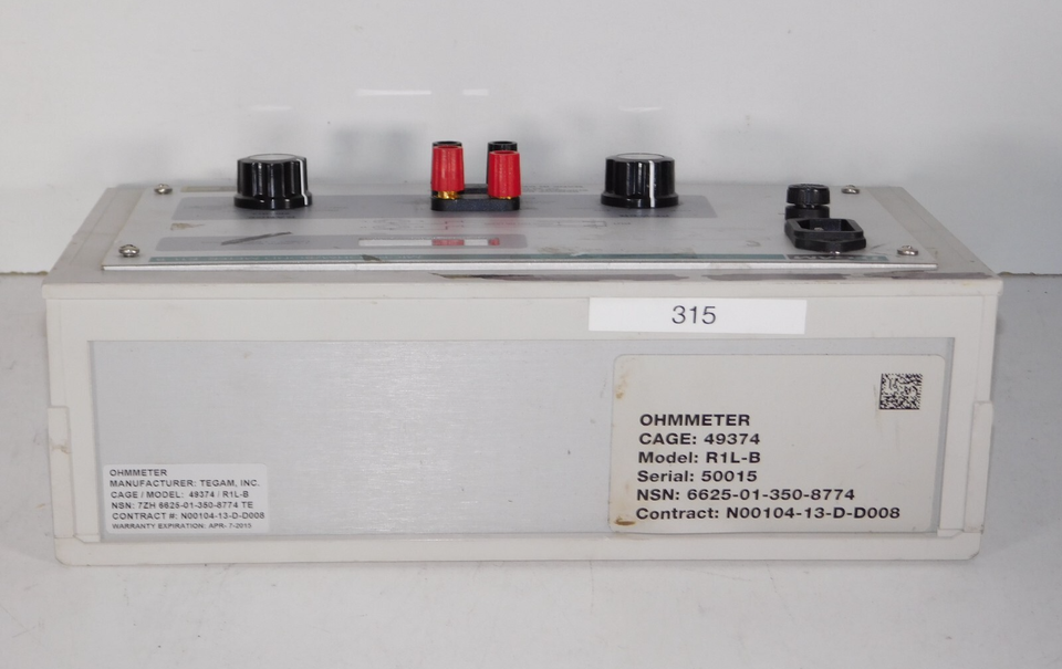 Tegam 49374 R1L-B Micro Ohm Bond Meter Interface Ohmmeter Test ...