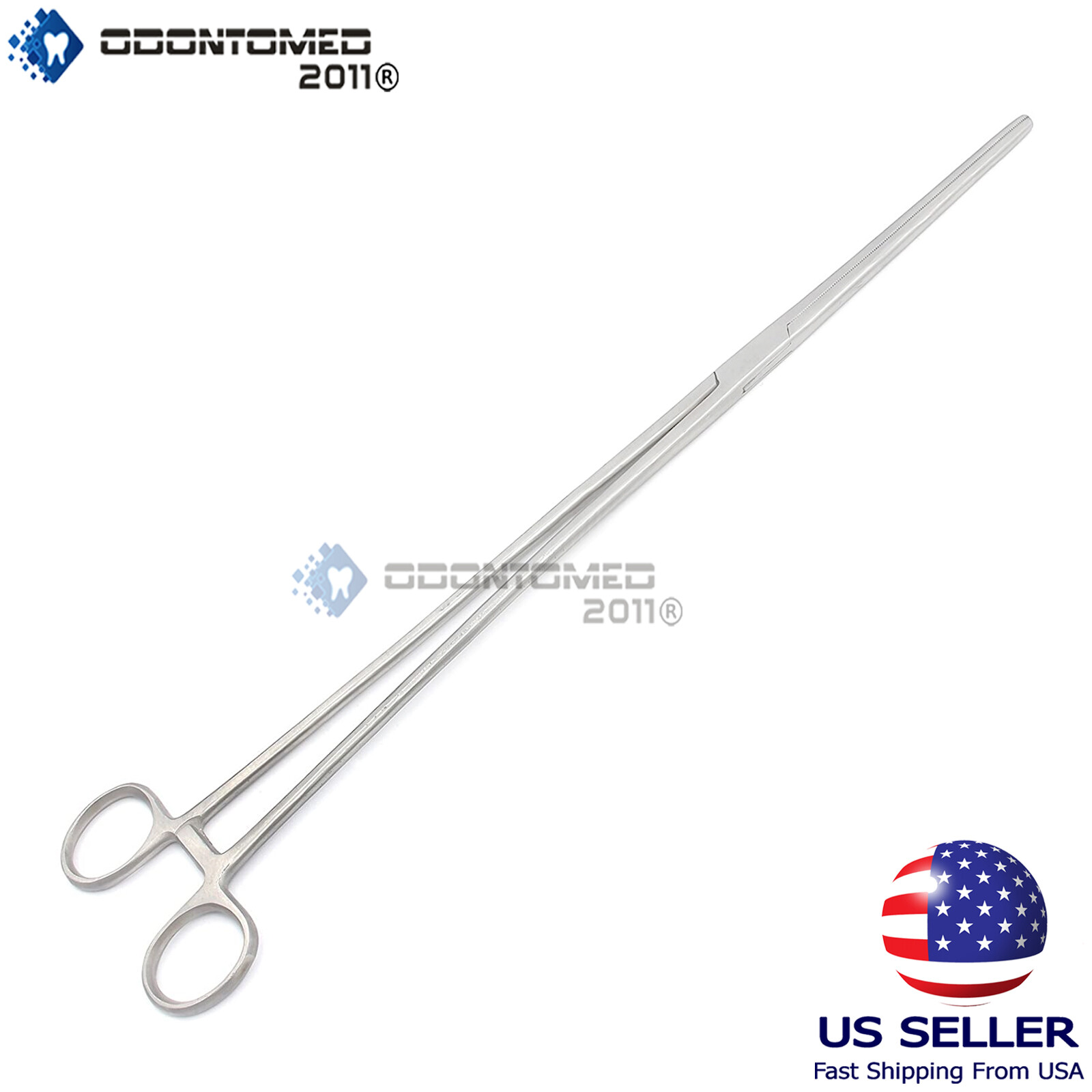 16" 40cm Reptile Hemostat Forceps Tongs Lizard Snake Iguana Bearded ...