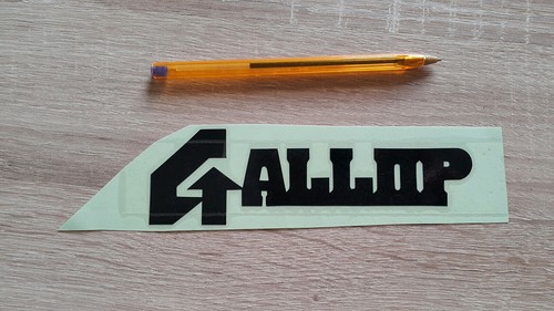 GALLOP Sport Forza Staff SPORTSWEAR LEATHER NOS vintage sticker Adesivo ...