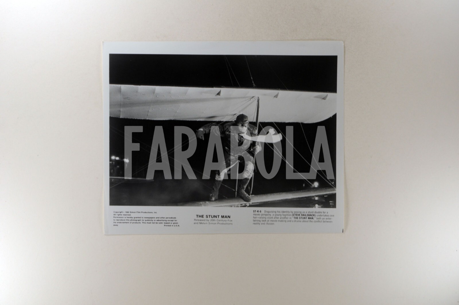 Photo de presse vintage Cinéma Steve Railsback Du Film The Stunt Man ...