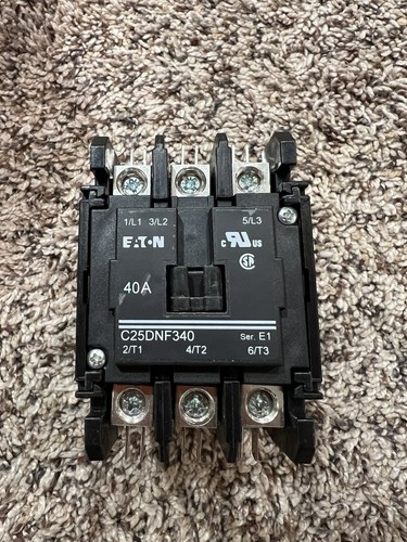 Eaton C25DNF340A Electrical Contactor Coil 110/120V AC 50/60 Hz 3 Pole ...