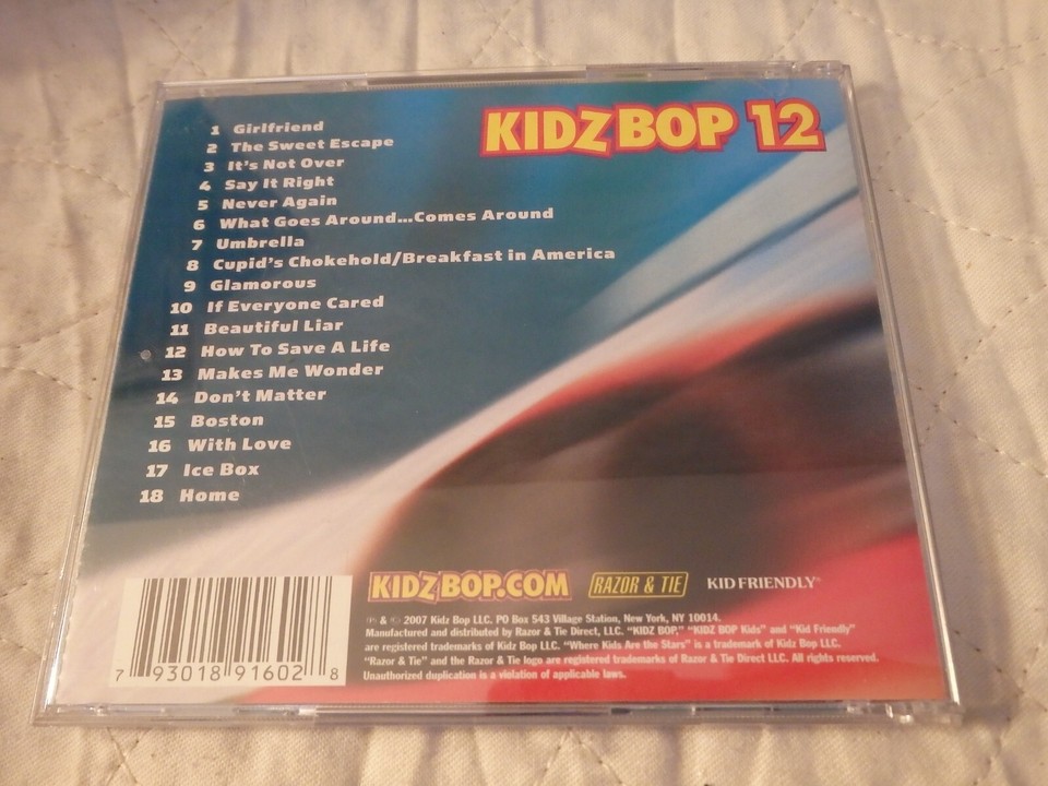 KIDZ BOP 12 AS SEEN ON TV 2007 | eBay