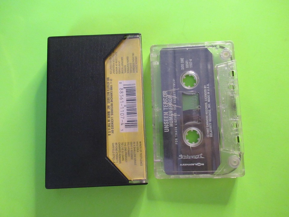 UNSEEN TERROR HUMAN ERROR CASSETTE TAPE | eBay