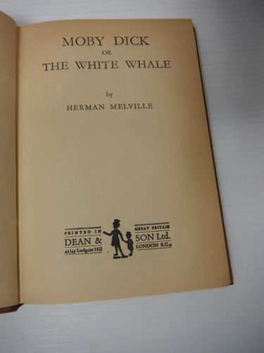 Moby Dick Fiction HC by Herman Melville Vintage Classic Winter Whale ...