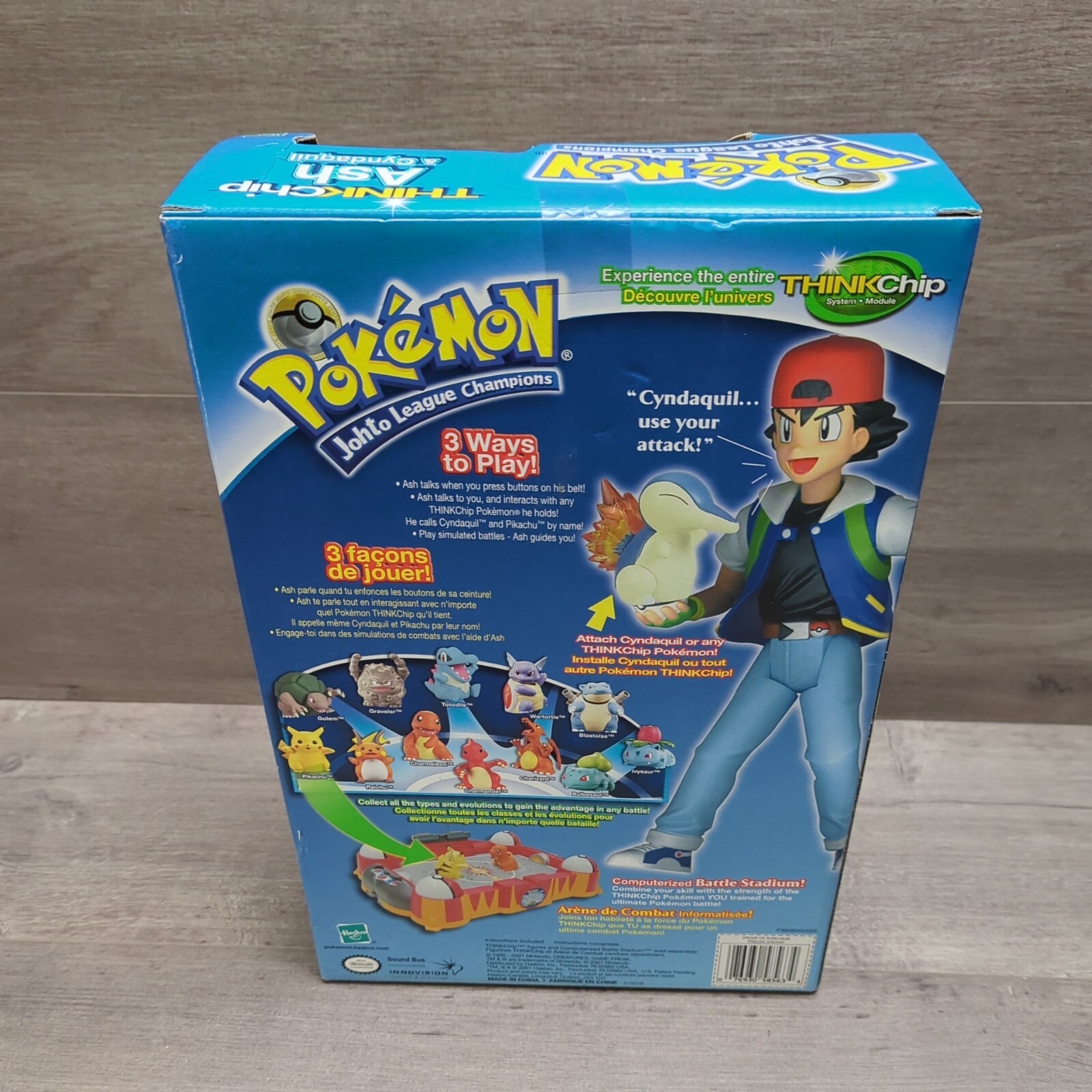 Hasbro Thinkchip Ash & Cyndaquil NEW BOX Pokemon Johto League Champions ...