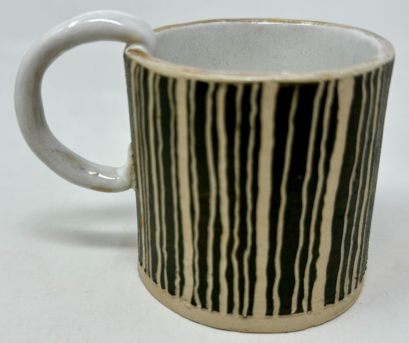 Tree Trunk Bark Brown, Tan & Cream Colored Handmade 6 oz. Coffee Mug ...