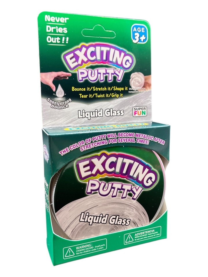 2 x Super Smart Kids Putty Mudmagnetic Liquid Glass Colour changing ...