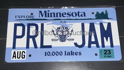 PEARL JAM - Aug 31 St Paul MN N1 2023 - LICENSE PLATE - Eddie Vedder ...