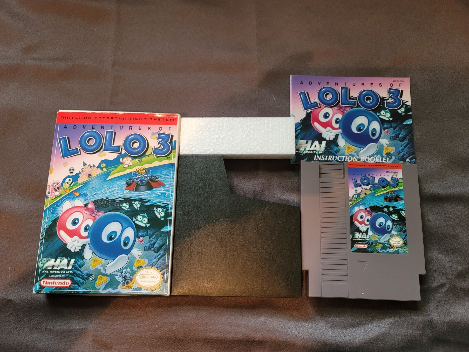 Adventures of Lolo 3 NES Nintendo Complete In Box Great Shape (B) CIB ...
