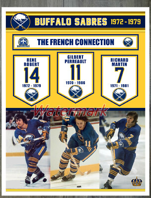 Buffalo Sabres French Connection Robert Perreault Martin Color 16 X 20 ...