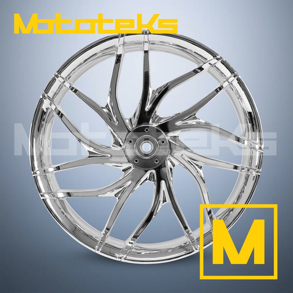 21" 21X3.5 RISE WHEEL CHROME FOR HARLEY SOFTAIL SPORTSTER FRONT RIM | eBay