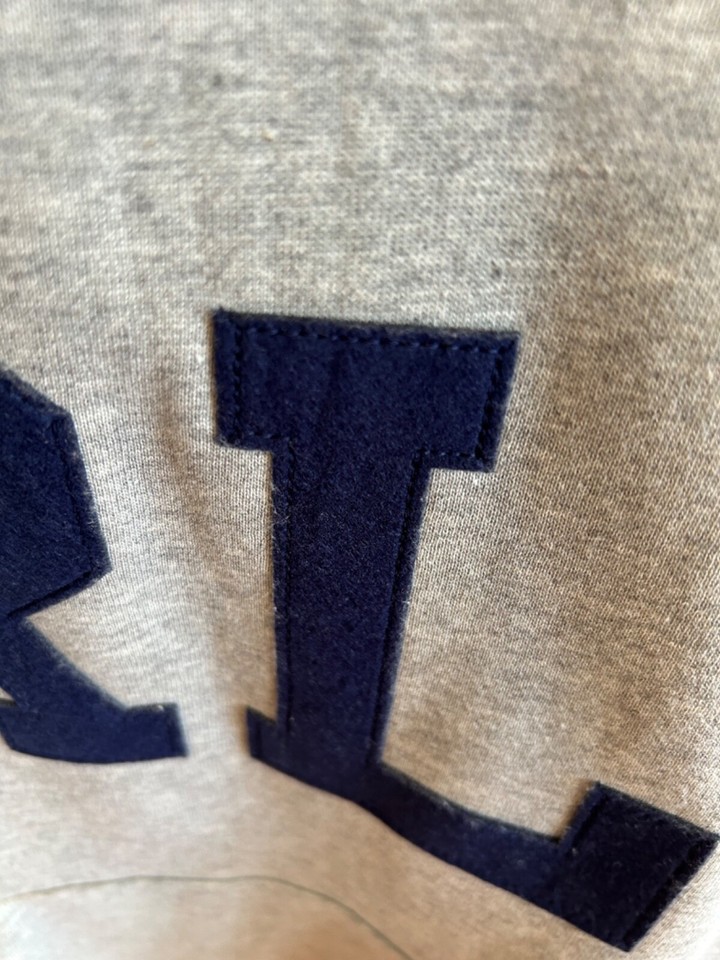 NWT Polo Ralph Lauren Grey Gray RL Monogram Letterman Fleece Hoodie ...