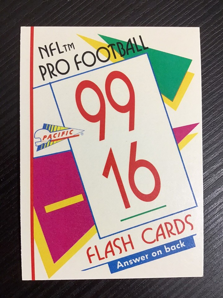 1991 Pacific Flash Cards “Test Issue” #70 Andre Reed - Buffalo Bills ...