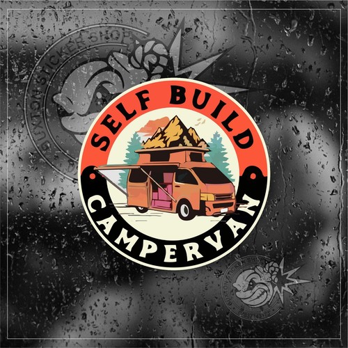 Self Build Campervan Sticker Decal Adventure Vinyl Camper camping Van ...