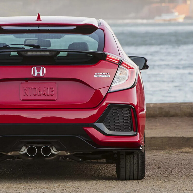 TOURING Emblem Chrome Nameplate Rear Trunk Decal Badge Honda Civic ...