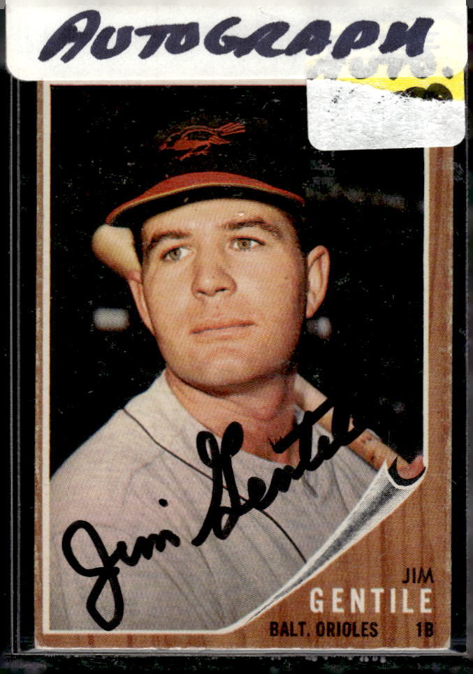 1962 Topps #290 Jim Gentile Hand Signed Auto | eBay