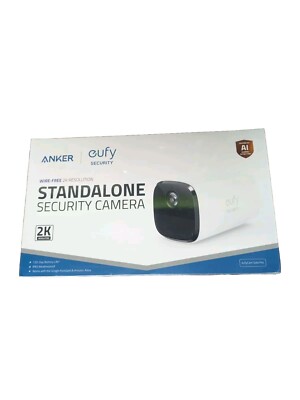 NEW Anker Eufy Stand Alone Security Camera 2K Resolution Wireless | eBay