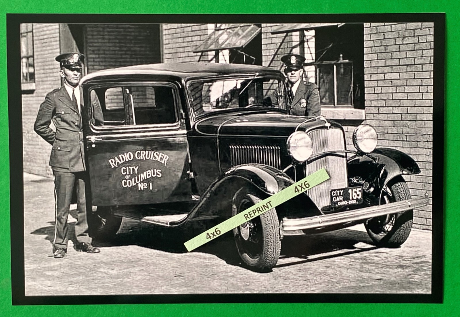 Found 4X6 PHOTO of Old Columbus Ohio City Police Car Cops State Highway ...