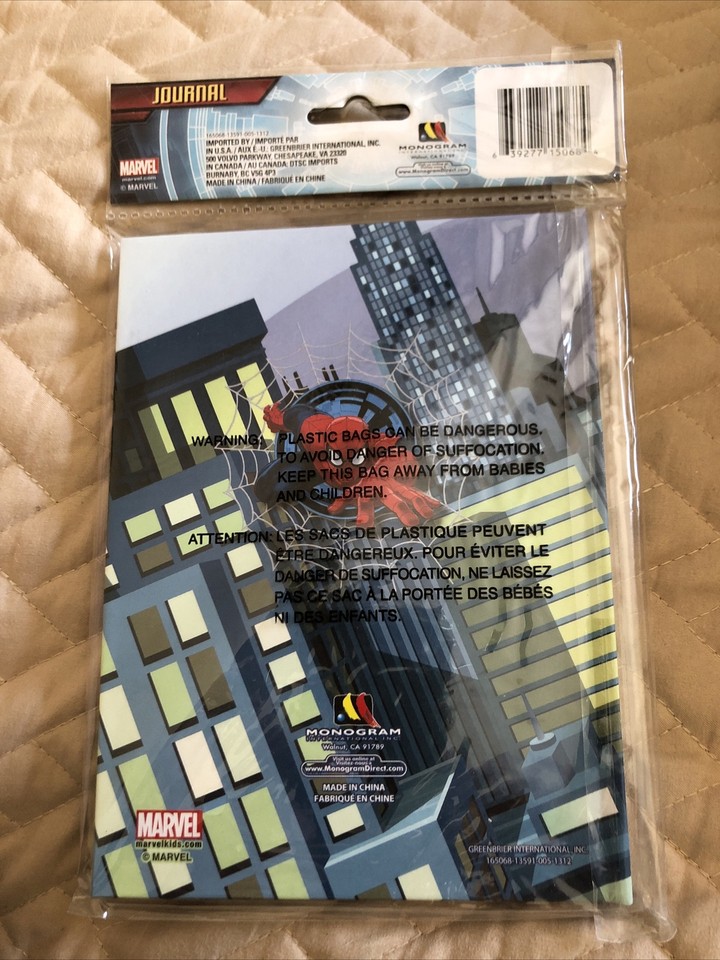 Marvel ULTIMATE SPIDER MAN Children's Journal Notebook Diary Agenda ...